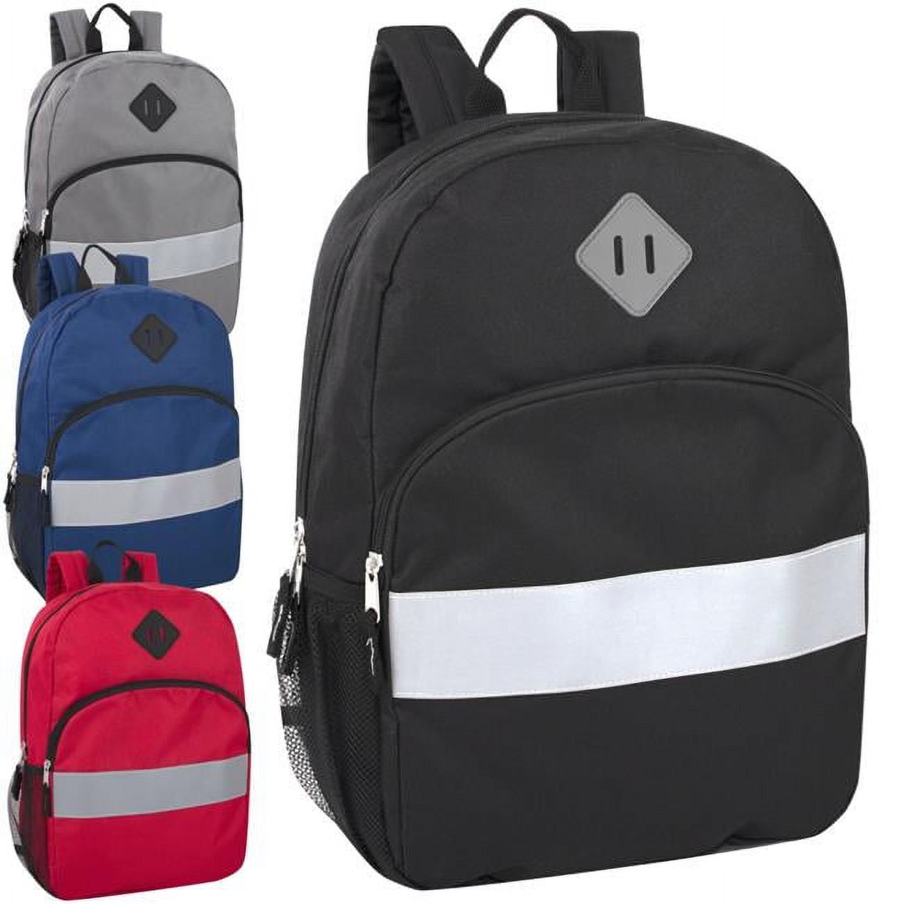 DDI 2365325 17 in. Classic Reflective Backpacks, Assorted Color - Pack ...