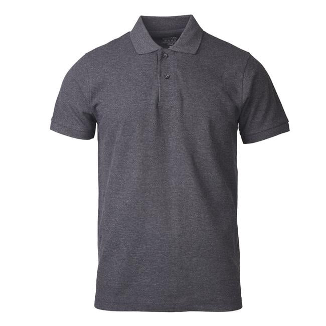 DDI 2370496 Mens Slim Polo Uniform Shirts - Small, Charcoal Gray - Case ...