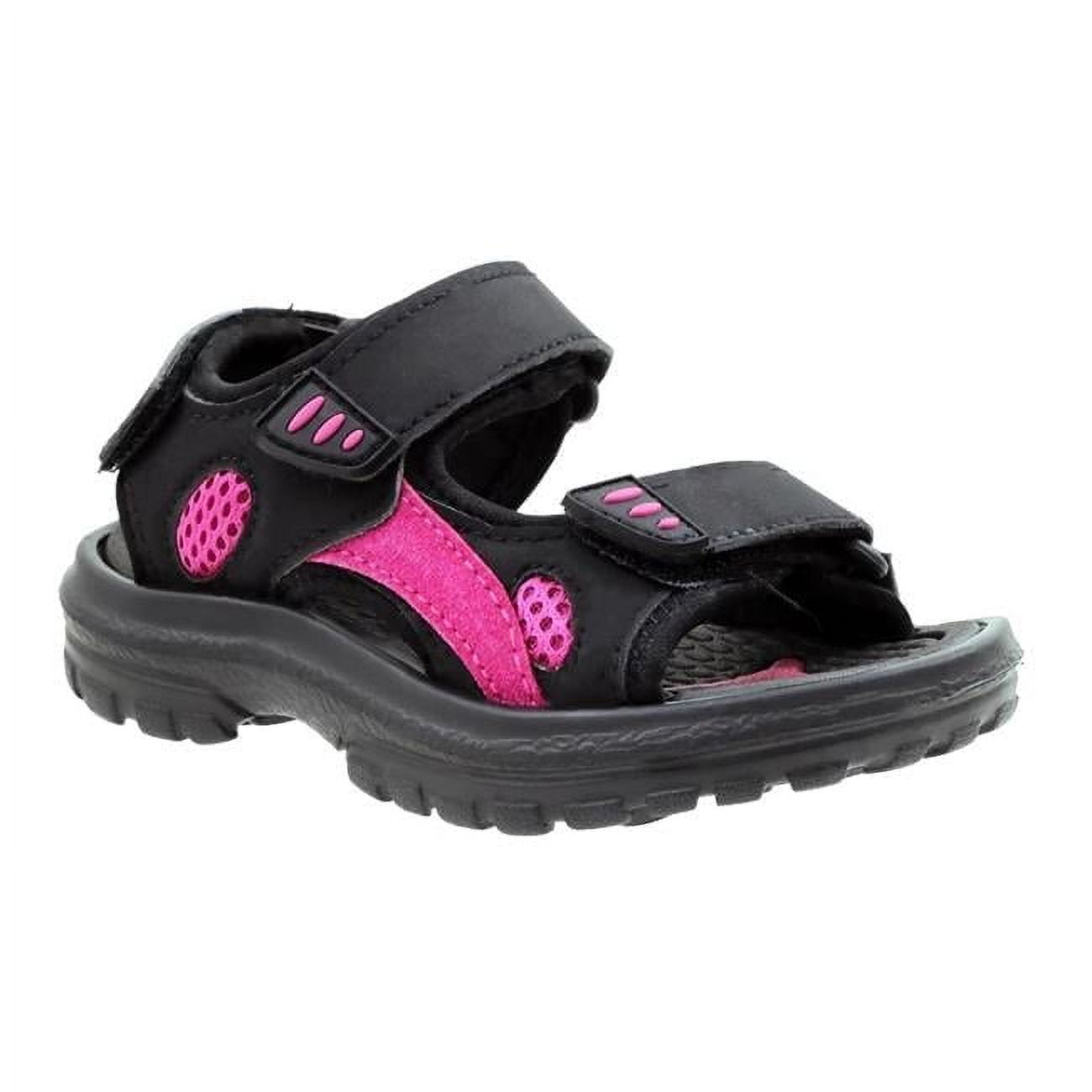 DDI 2371151 Girls Active Sandals, Black & Hot Pink - Size 7-12 - Pack ...