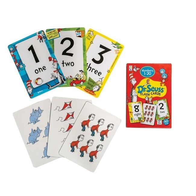 DDI 2373595 4 Learning Packs Dr. Seuss Flashcards - 40 Cards per Pack ...