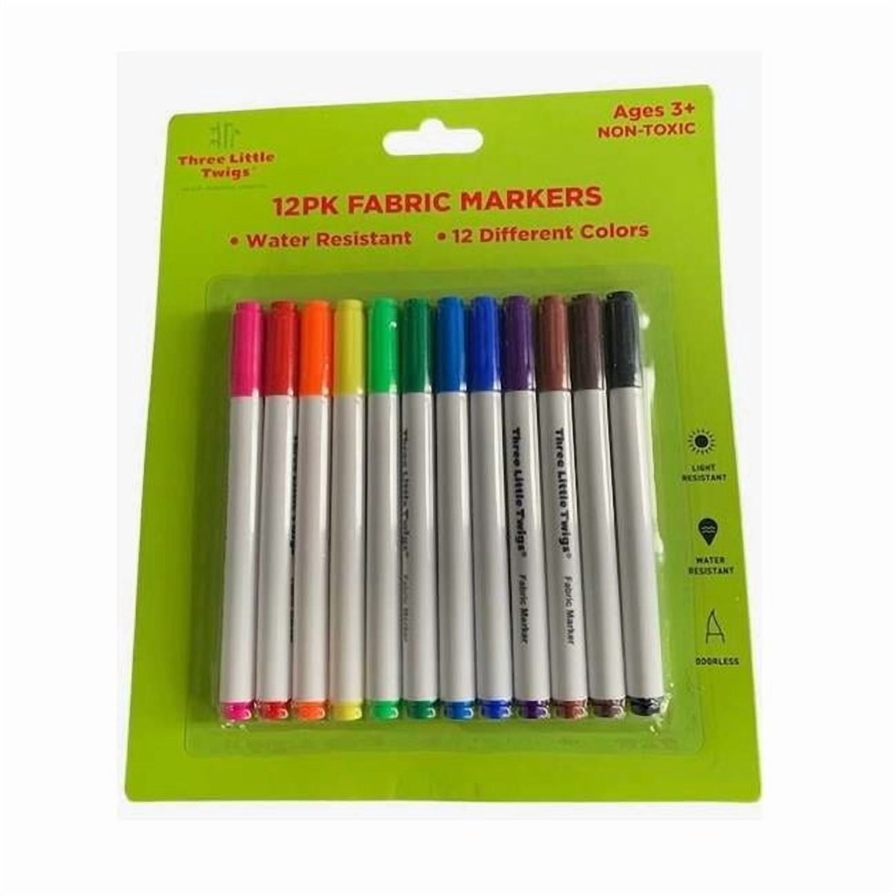 DDI 2375558 Fabric Markers, 12 Assorted Color - Pack of 12 - Walmart.com