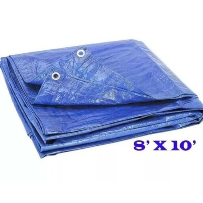 DDI 479088 Blue Tarp - 8' x 10', Polyethylene Woven Case of 24 ...