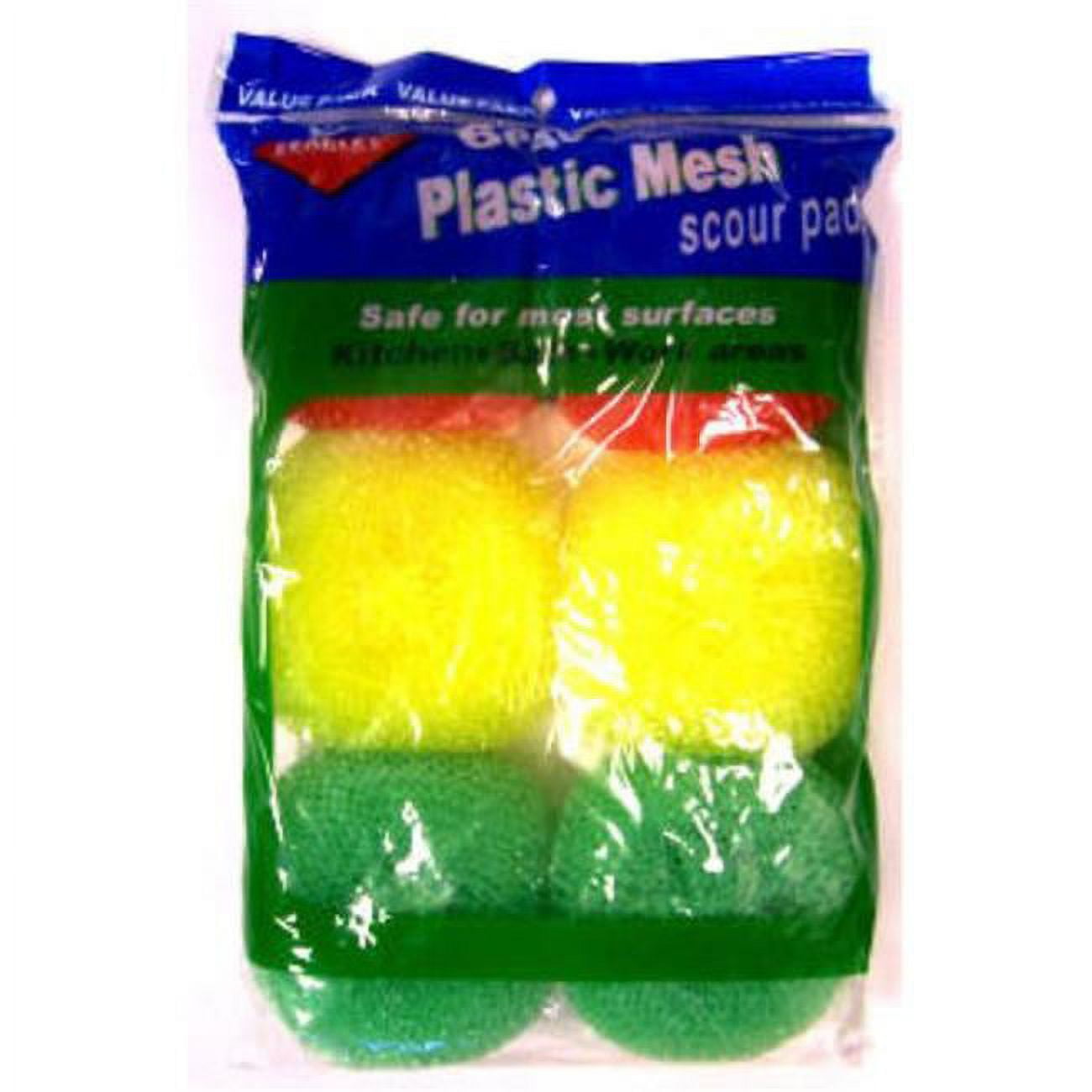 DDI 683370 6 pk. Nylon Mesh Scouring Pads Case of 72 - Walmart.com