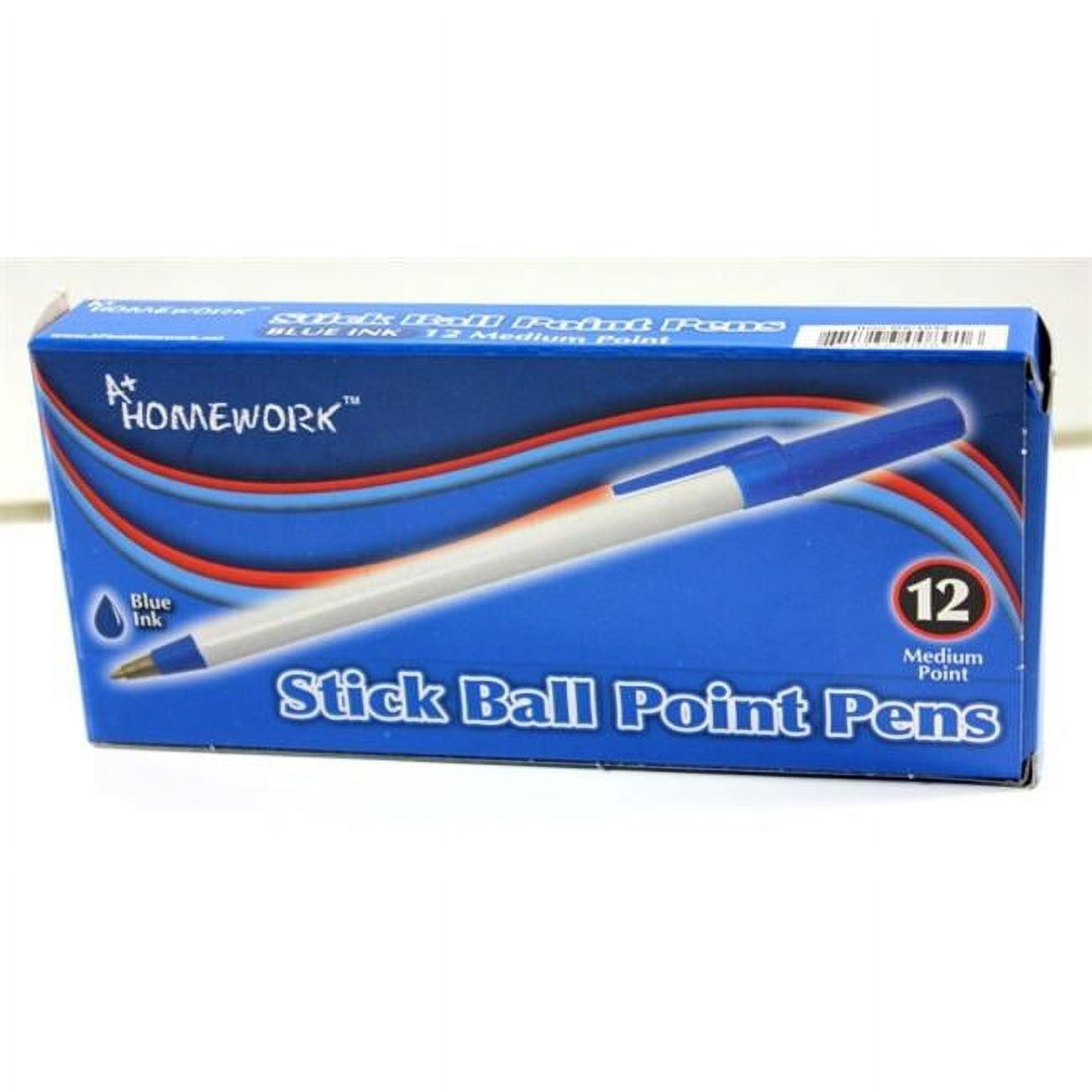 DDI A+ Homework Stick Ballpoint Pens - Blue - Medium - Walmart.com
