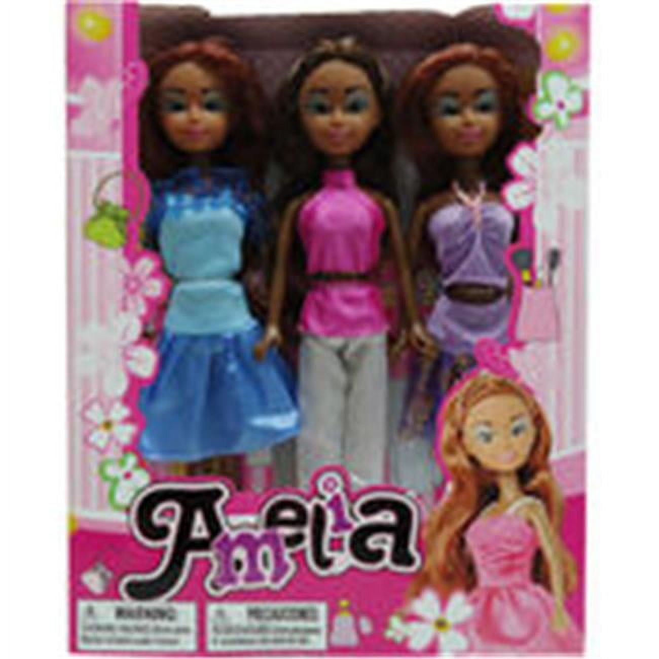 DDI Amelia Doll Trio Dark Skin, Assorted Color - Walmart.com