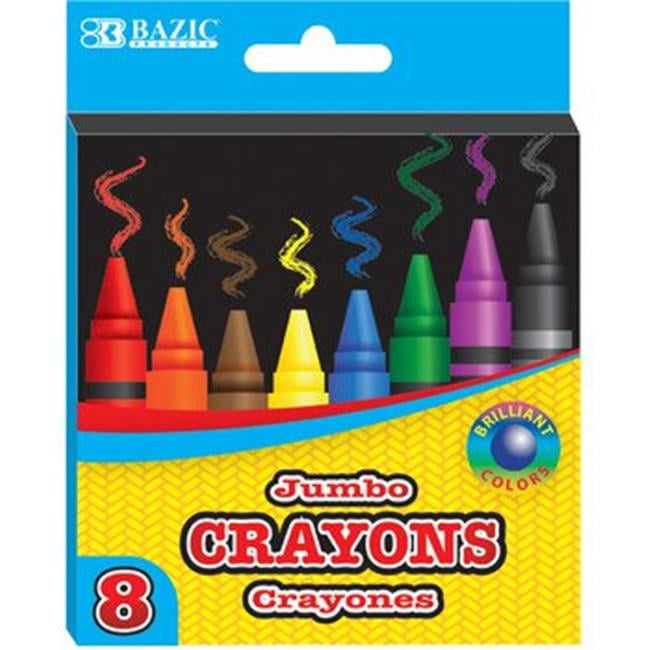 DDI BAZIC Crayons - Assorted Colors - Jumbo Size Case of 24 - Walmart.com