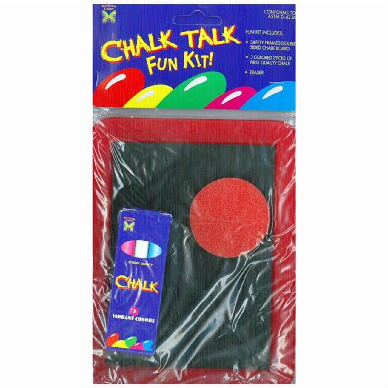 DDI 2374796 Chalk Talk Fun Kits - Chalkboard, Chalk & Eraser - Case of ...