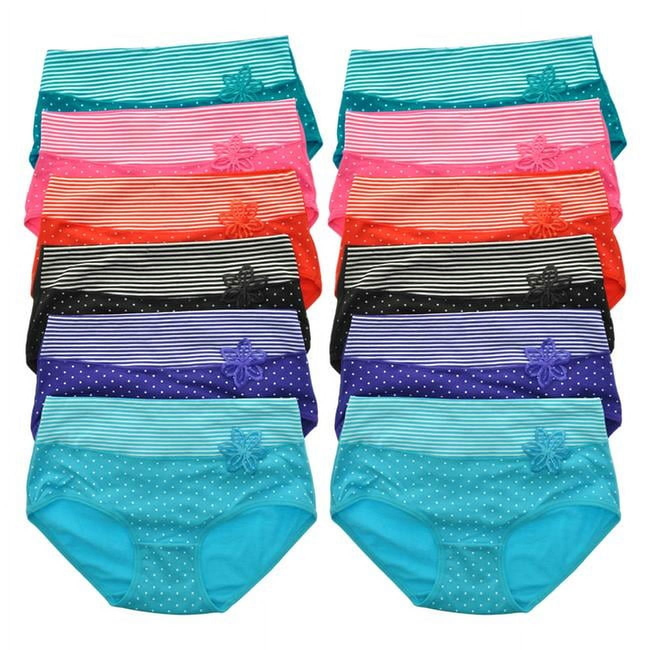 DDI Cotton Hiphuggers with Polka-Dots & Stripes, Assorted Color & Sizes ...