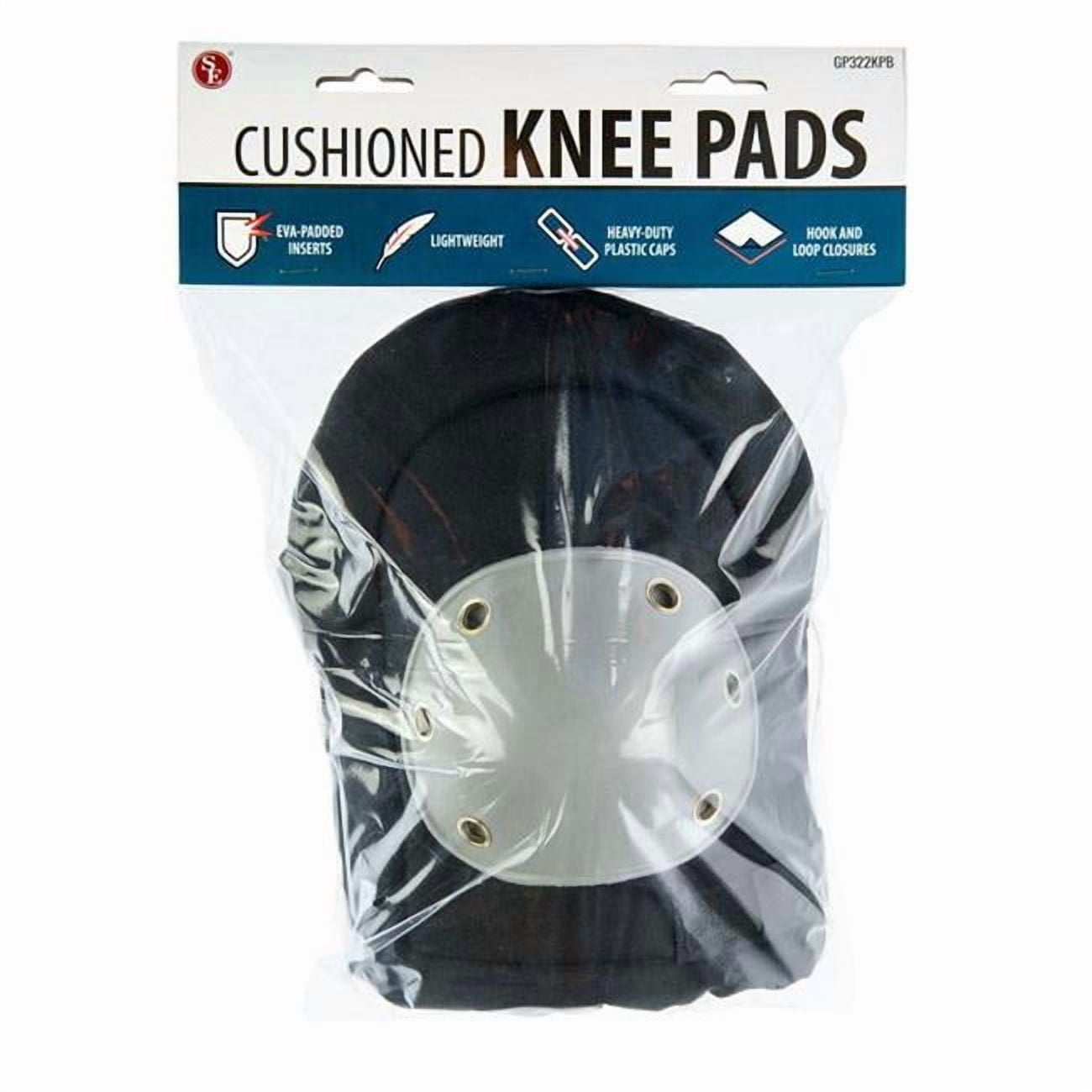 DDI 2385976 Cushioned Knee Pads with Plastic Caps - 2 Piece - Case of ...