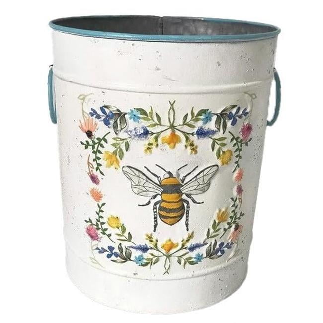 DDI DDI910991 10.2 in. Backyard Expressions Honey Bee Metal Planter ...