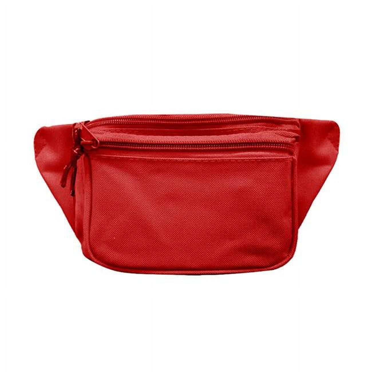 DDI Deluxe 3 Pockets Fanny Pack, Red - Case of 72 - Walmart.com