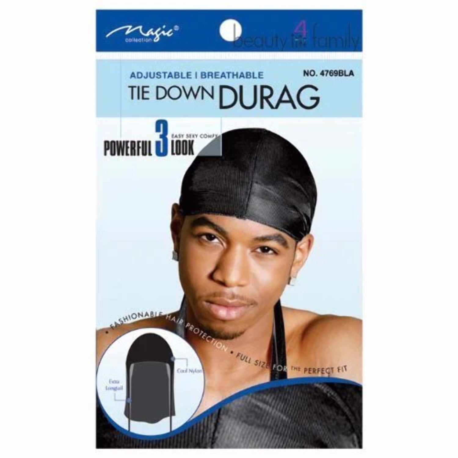 DDI Durag Cool Nylon Black Only - Walmart.com