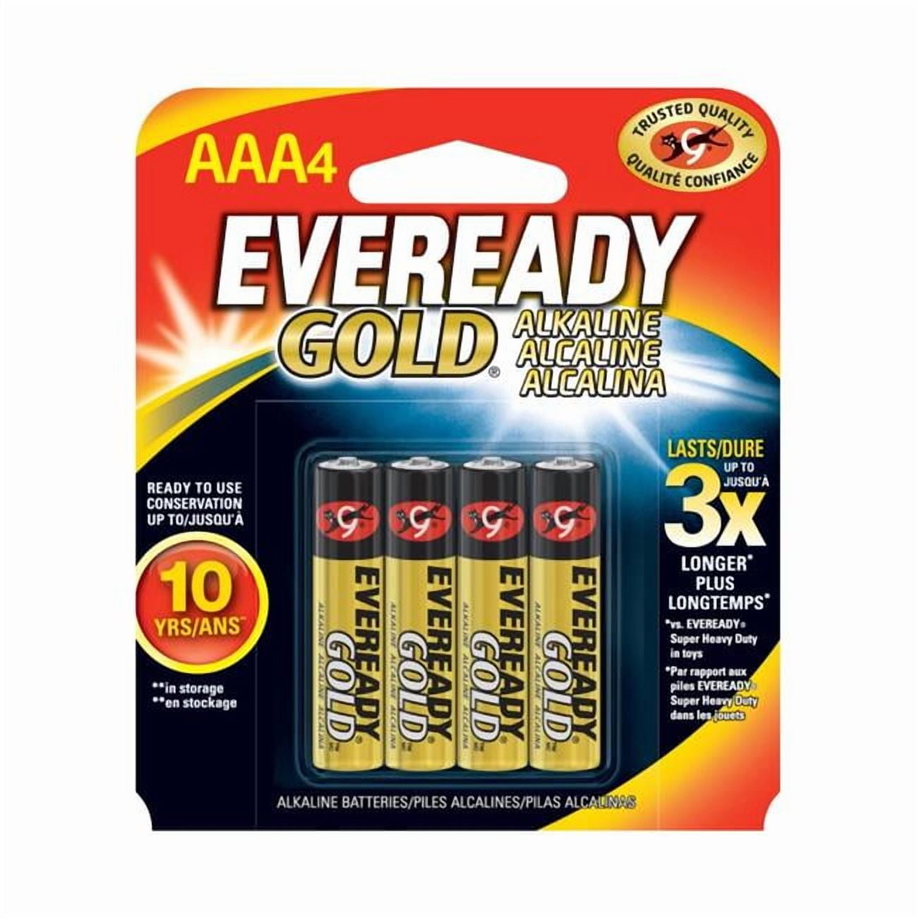 DDI 2354441 Eveready Gold Alkaline AAA Batteries - Pack of 4 - Case of ...