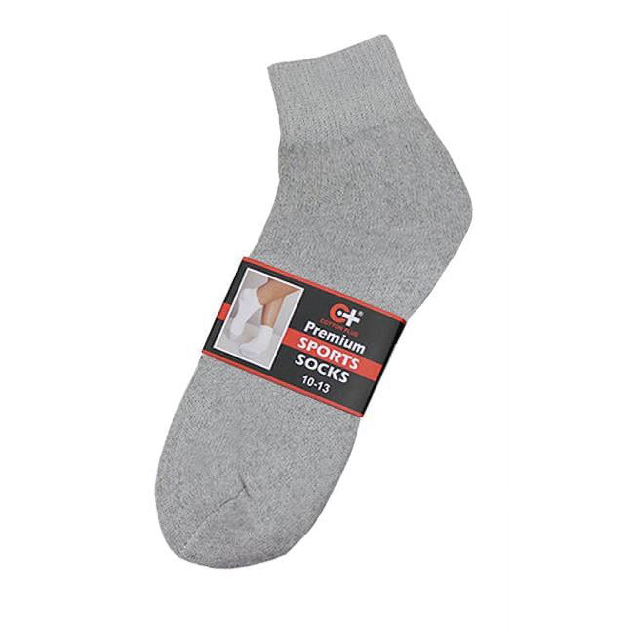 DDI Grey Ankle Socks, Grey - Large - Case of 240 - Walmart.com