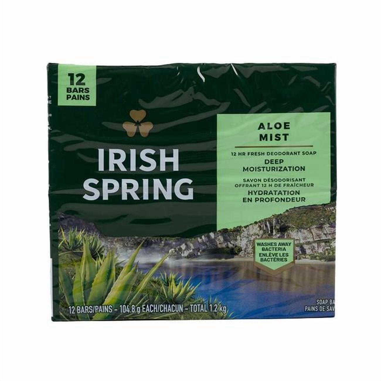 DDI 2382039 Irish Spring Aloe Mist Bar Soap - Pack of 12 - 3.7 oz ...