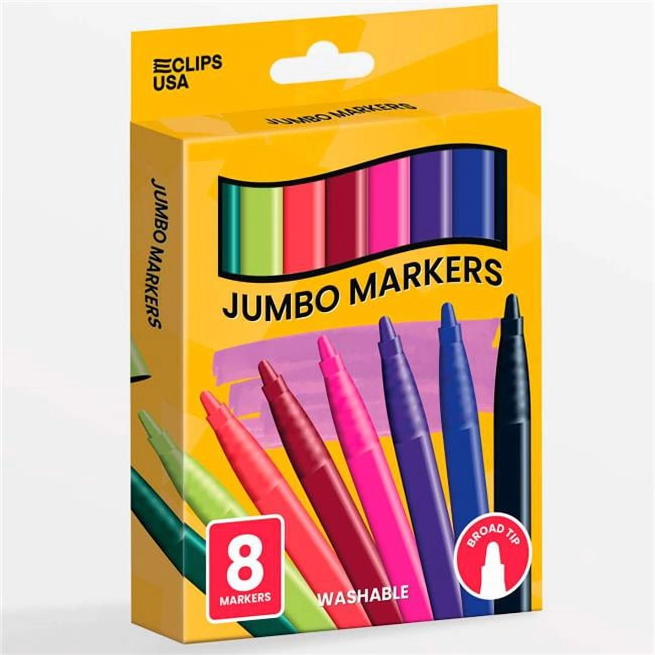DDI 2383225 Jumbo Washable Markers - 8 Count, Full Pallet - Case of 5040 - Walmart.com