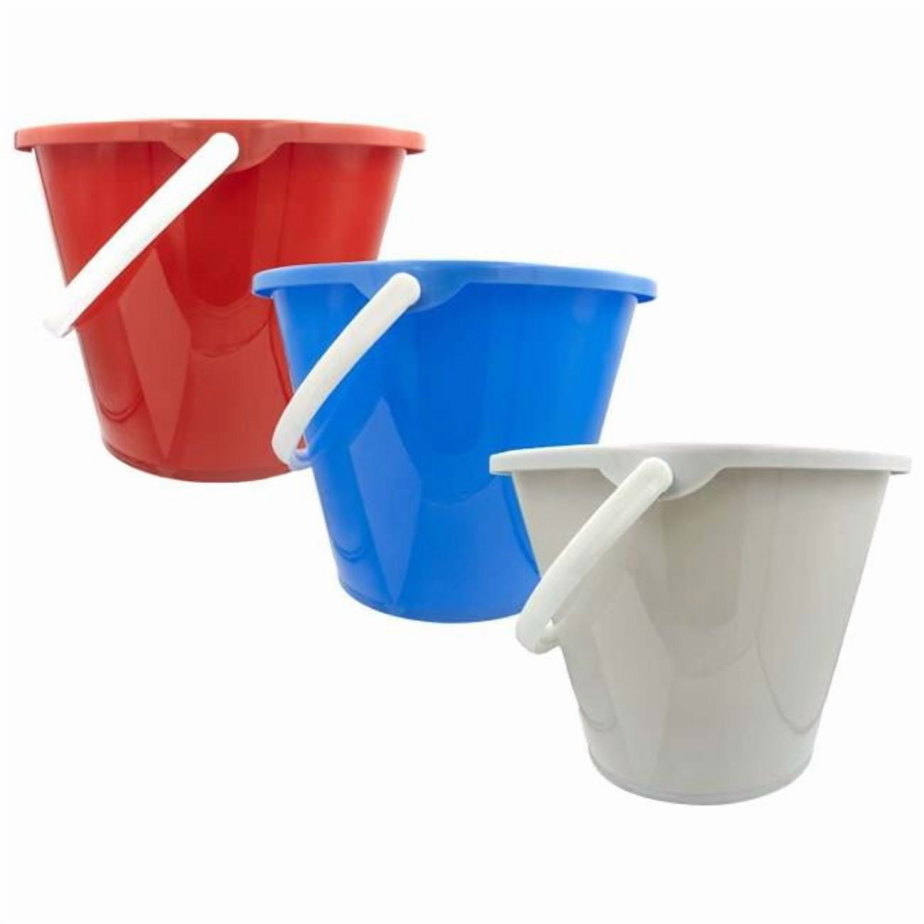 DDI 2382008 Plastic Buckets - 3.4 gal, Assorted Color - Case of 24 ...