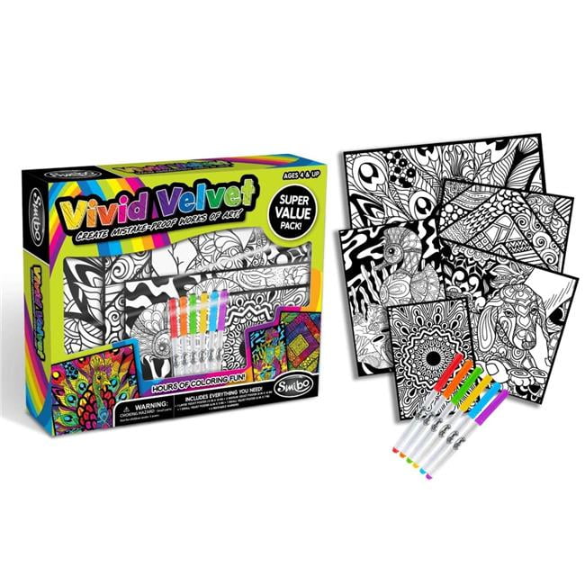 DDI 2376961 Vivid Velvet Art Kits with Markers - Assorted Color - Case ...