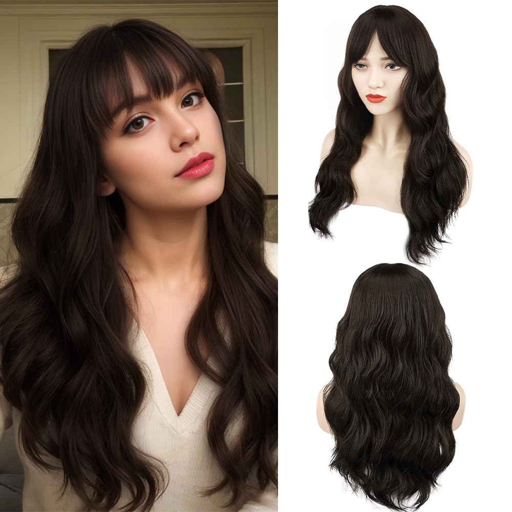 DDIVINE Full Head Hair Wig For Women Curly And Synthetic Hair With Net ...