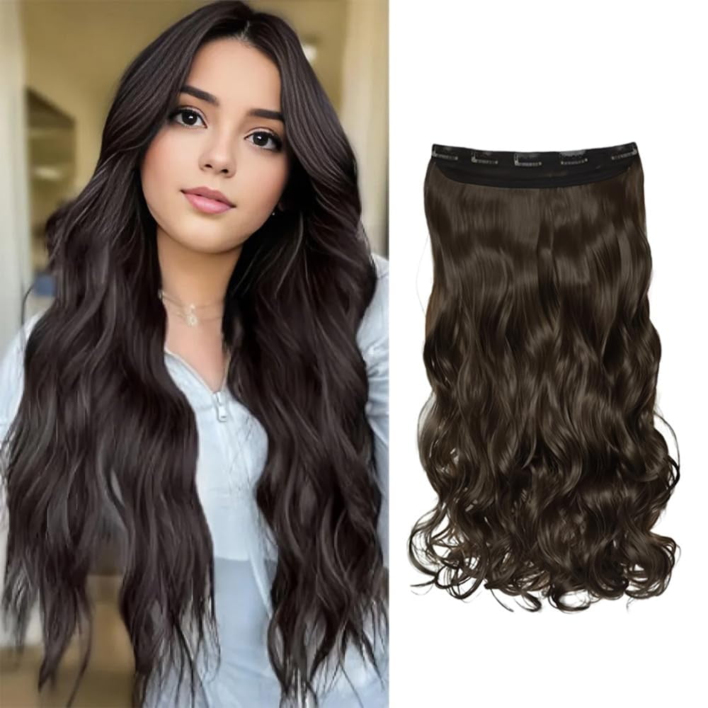 DDIVINE Womens Full Head 22 Inch Hair Extension Wig Synthetic Natural ...
