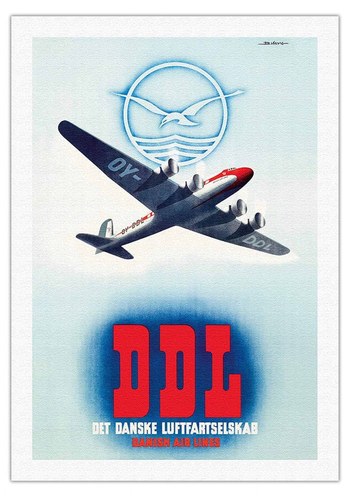 DDL - Danish Air Lines (Det Danske Luftfartselskab) - Vintage Airline ...