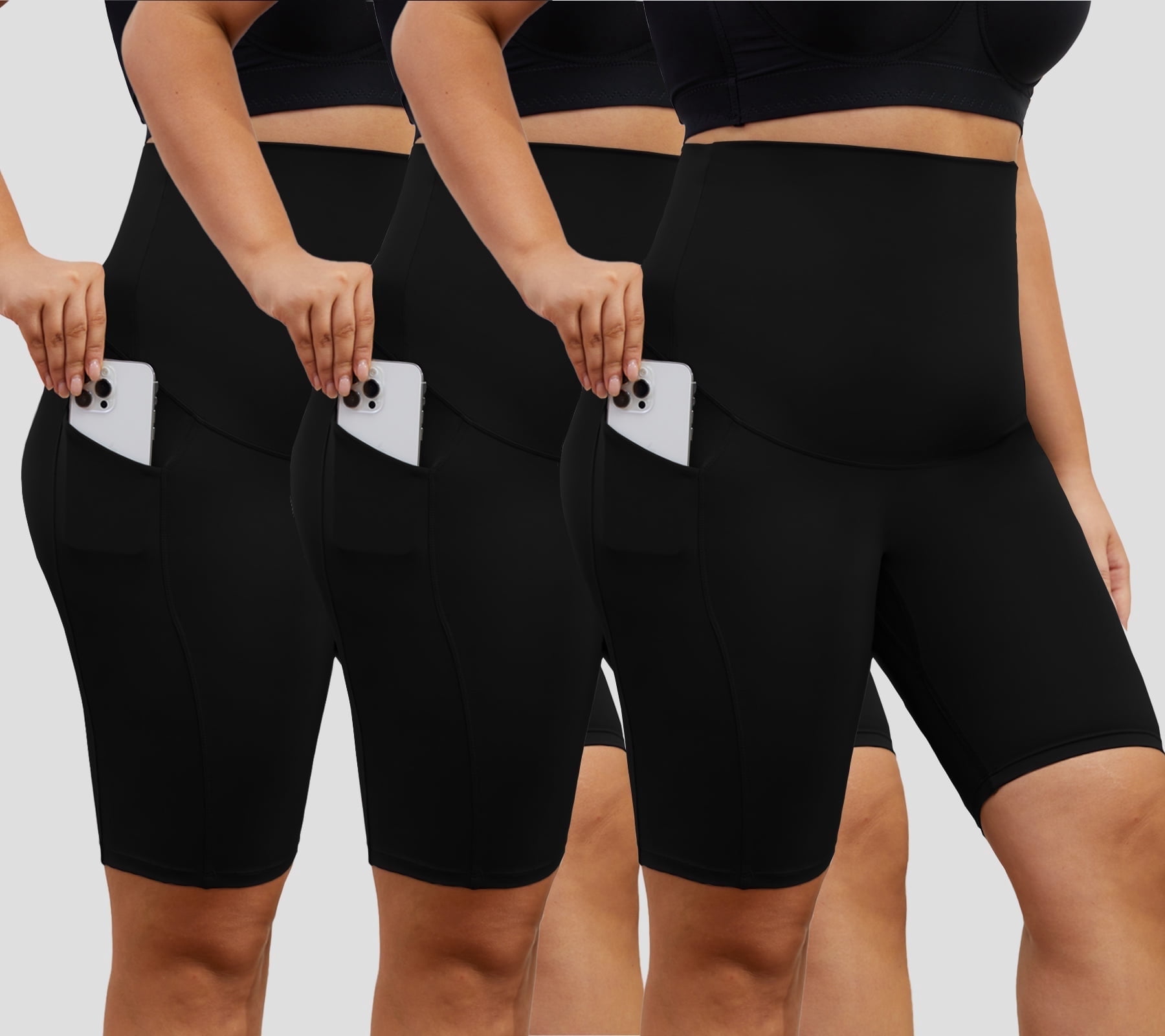 DDLUYY Women's Plus Size Butterluxe Tummy Control High Waist Yoga ...