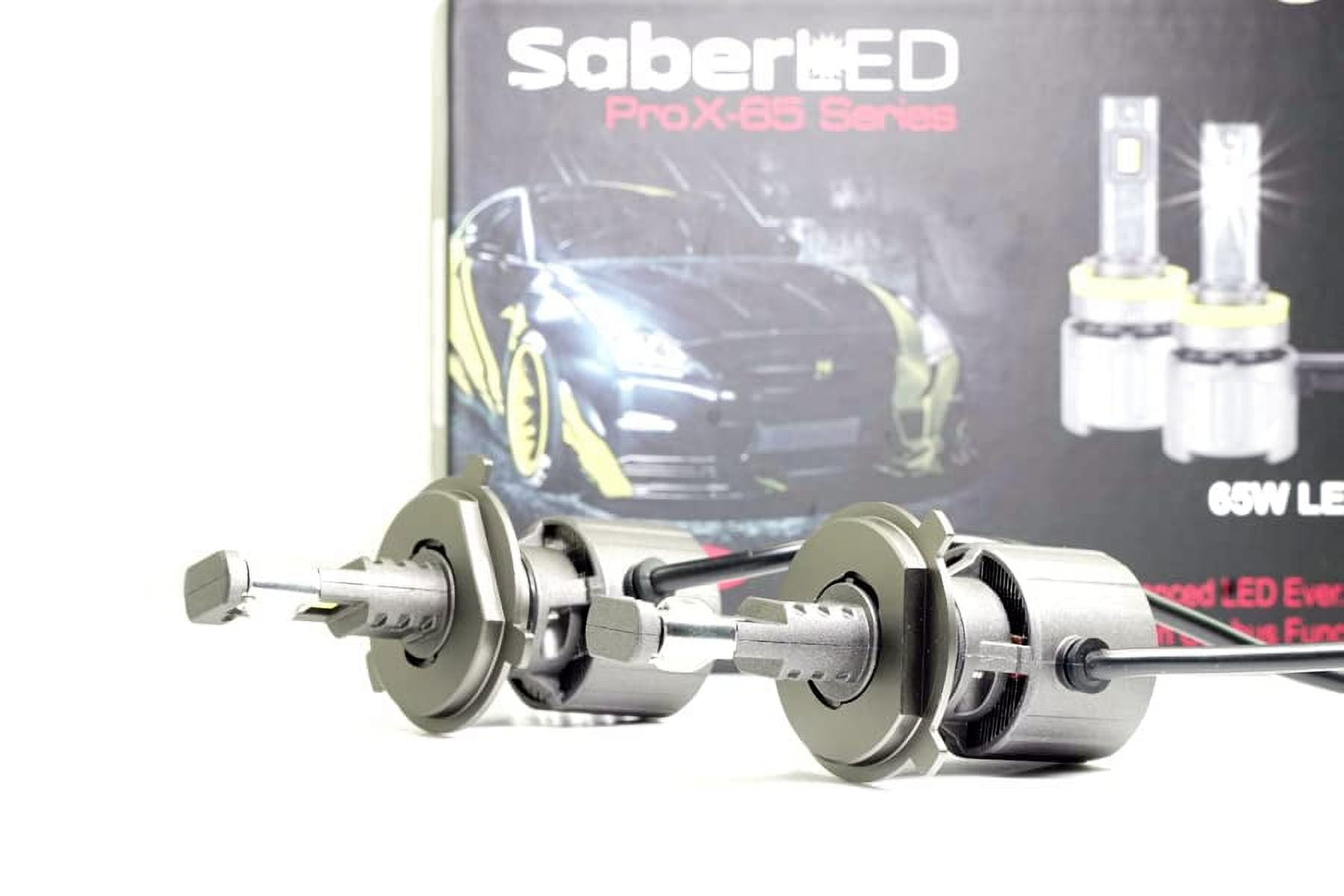 DDM Tuning Saber 65W ProX LED Kit, 14000LM, 6000K, Pair-FBA (H4 Hi/Lo ...