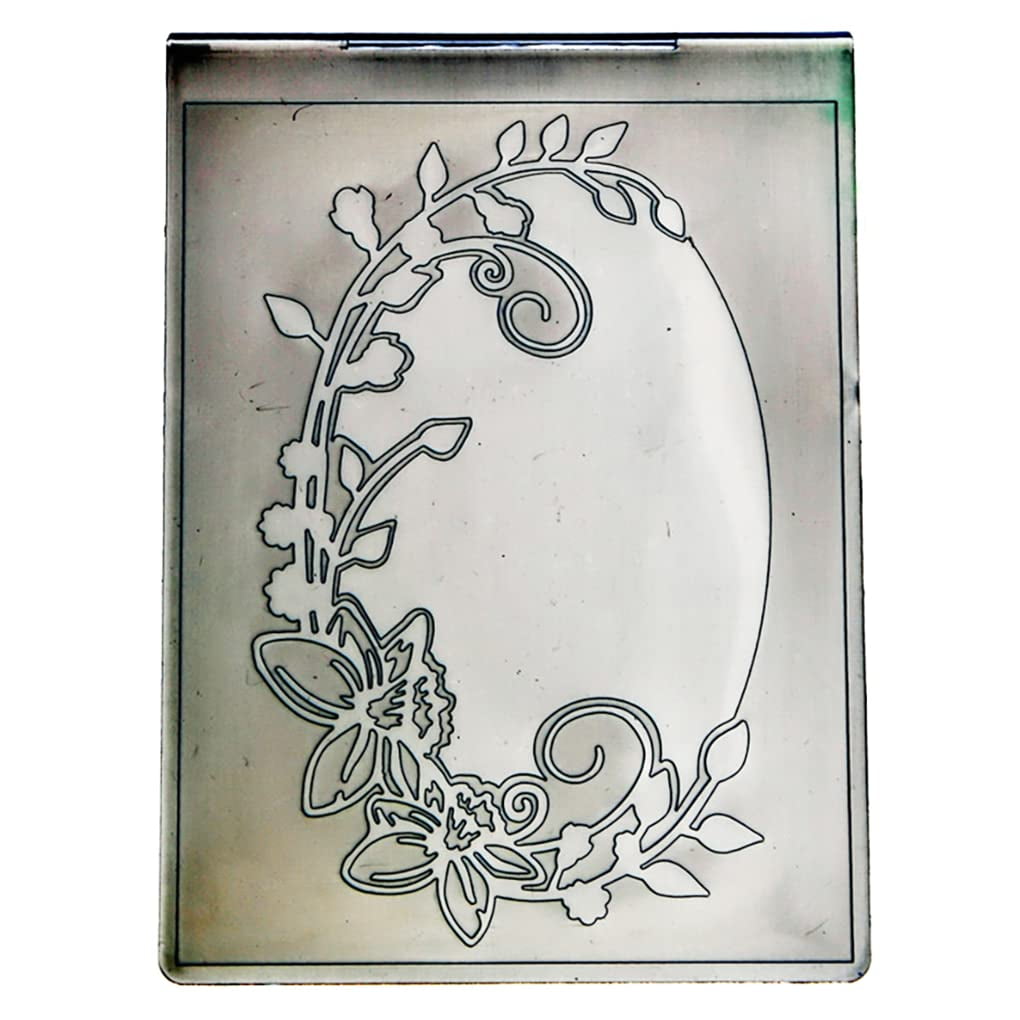 DDOUJOY Flowers Leaves Butterfly Frame Background Plastic Embossing ...