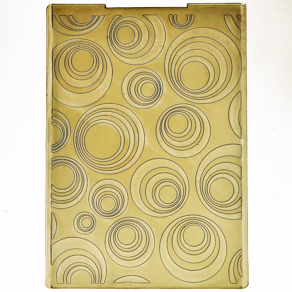 DDOUJOY Round Circle Background MMF7 Plastic Embossing Folders for Card ...