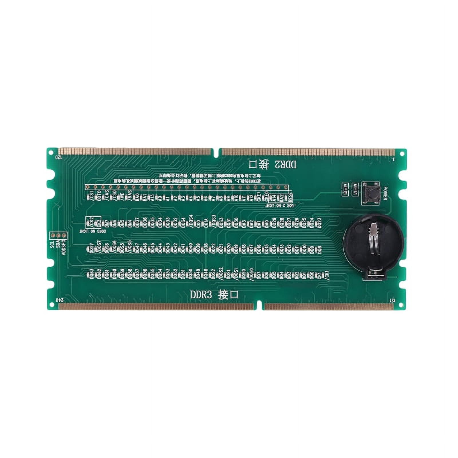 Ddr2 And Ddr3 2 In 1 Illuminated Tester With Light For Desktop Motherboard Integrated Circuits 3457