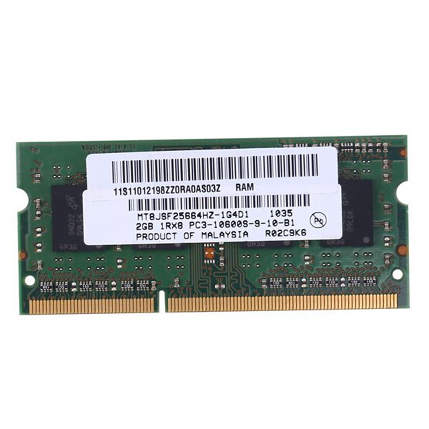 DDR3 2GB SODIMM Ram Memory 1RX8 PC3-10600S 1333Mhz Laptop Ram Memory ...