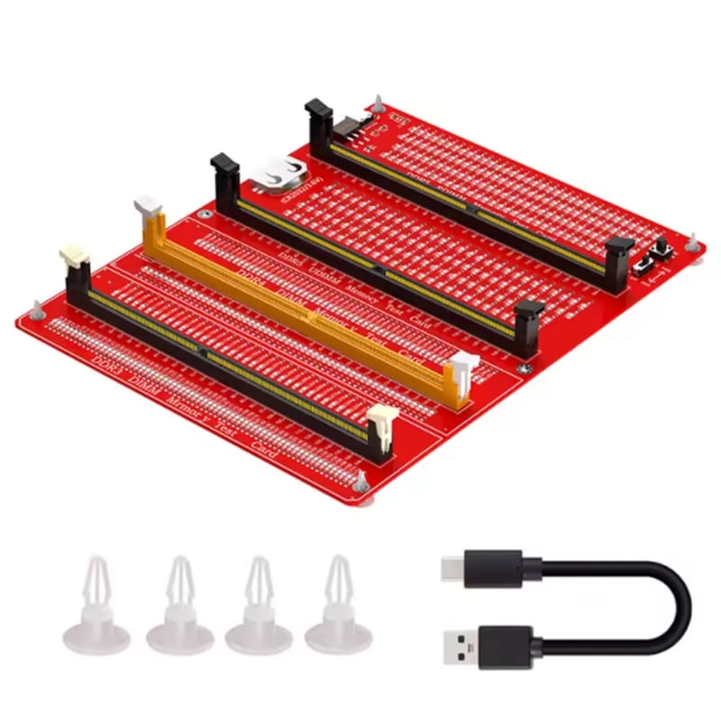 DDR3 DDR4 DDR5 Memory Tester Card With LED Indicators For Desktop RAM ...