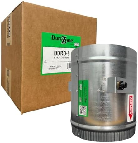 DDRD-08 8" Series Barometric Relief Damper – Adjustable Airflow, Easy ...