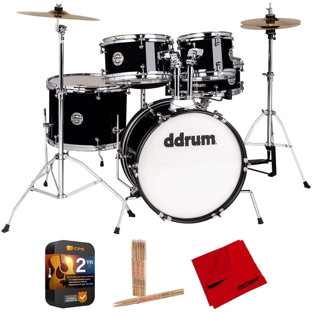 DDRUM D1 516 MB D1 Junior Complete Drum Kit with Throne, Midnight Black ...