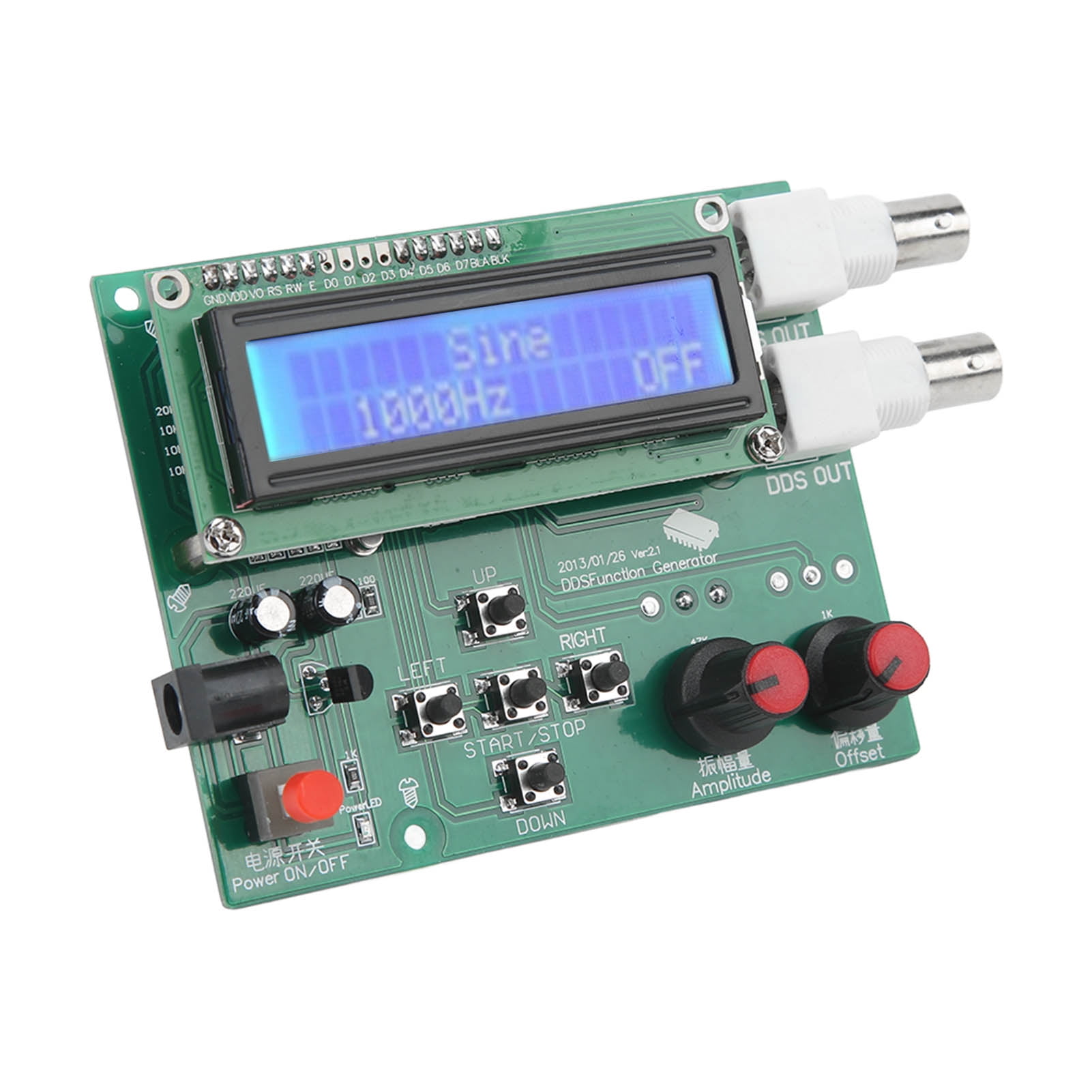 DDS Function Signal Generator Module Frequency Meter Counter 1Hz ... DDS Function Signal Generator Module Frequency Meter Counter 1Hz ...