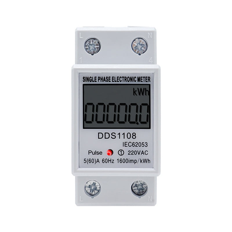 DDS1108 Digital Electric Energy Meter Multifunctional Wattmeter LCD ...