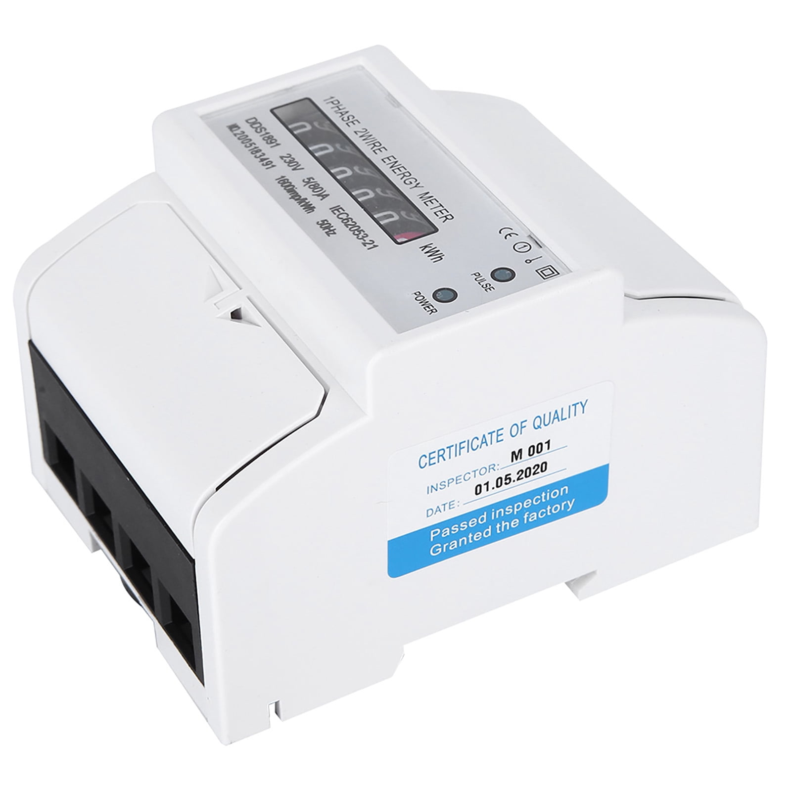 DDS1891 Single Phase 4P Energy Counter Meter High Accuracy Electric ...