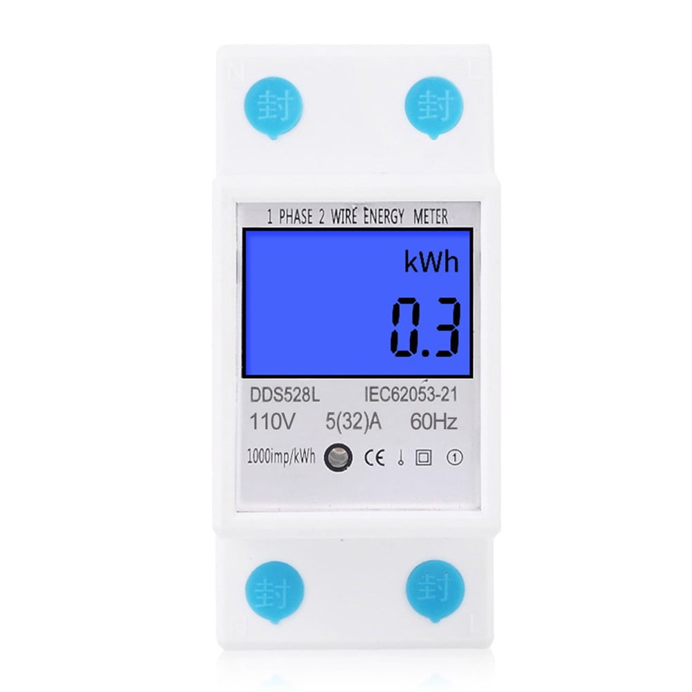 DDS528L Single Phase Energy Meter Digital Energy Meter Current ...
