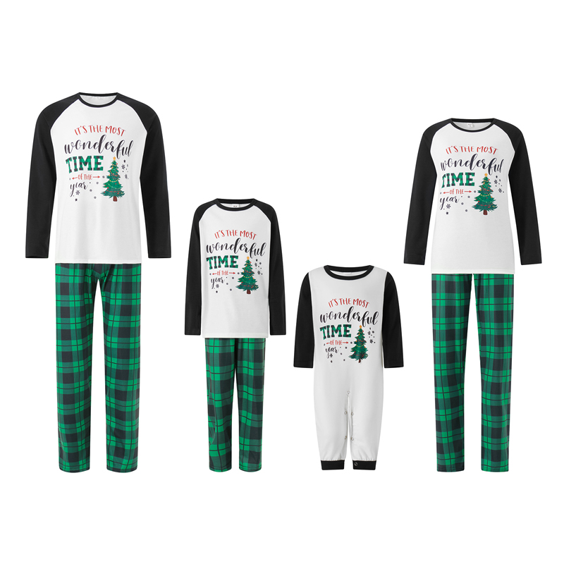DDSBABAY Family Matching Christmas Pajamas, Baby Romper/Letter ...