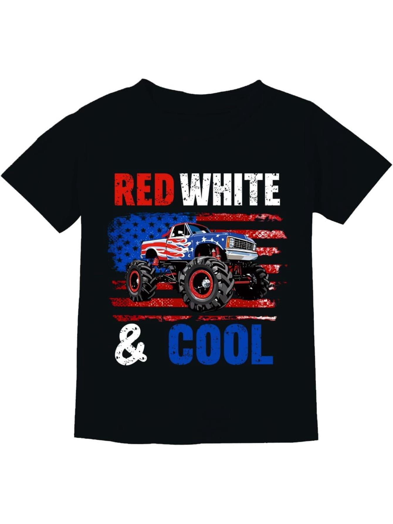 DDSOL Boys 4th of July Shirts American Flag T-Shirts Kids Patriotic ...
