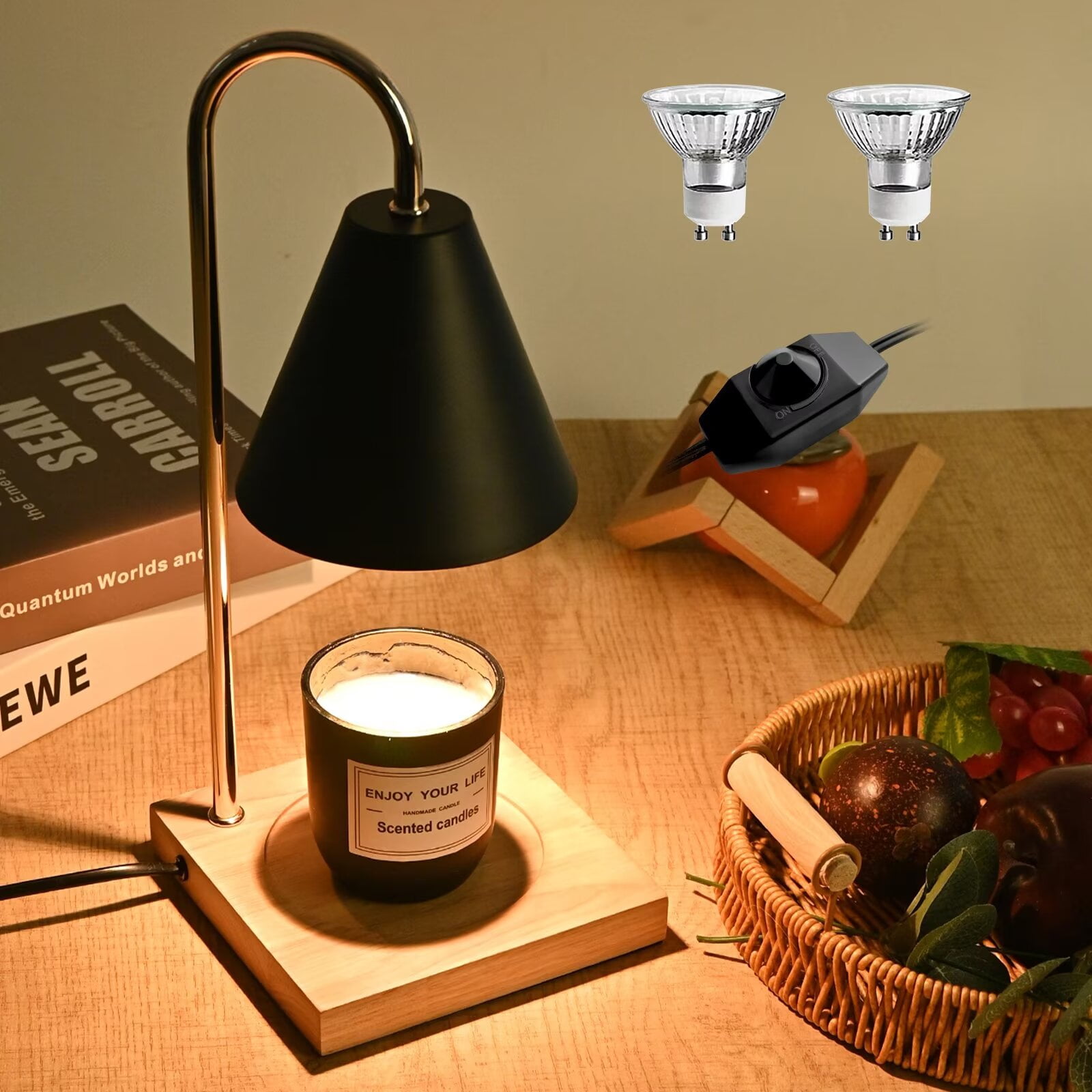 DDUOXIN Candle Warmer Lamp for Jar Candles, Dimmable Switch Candle ...