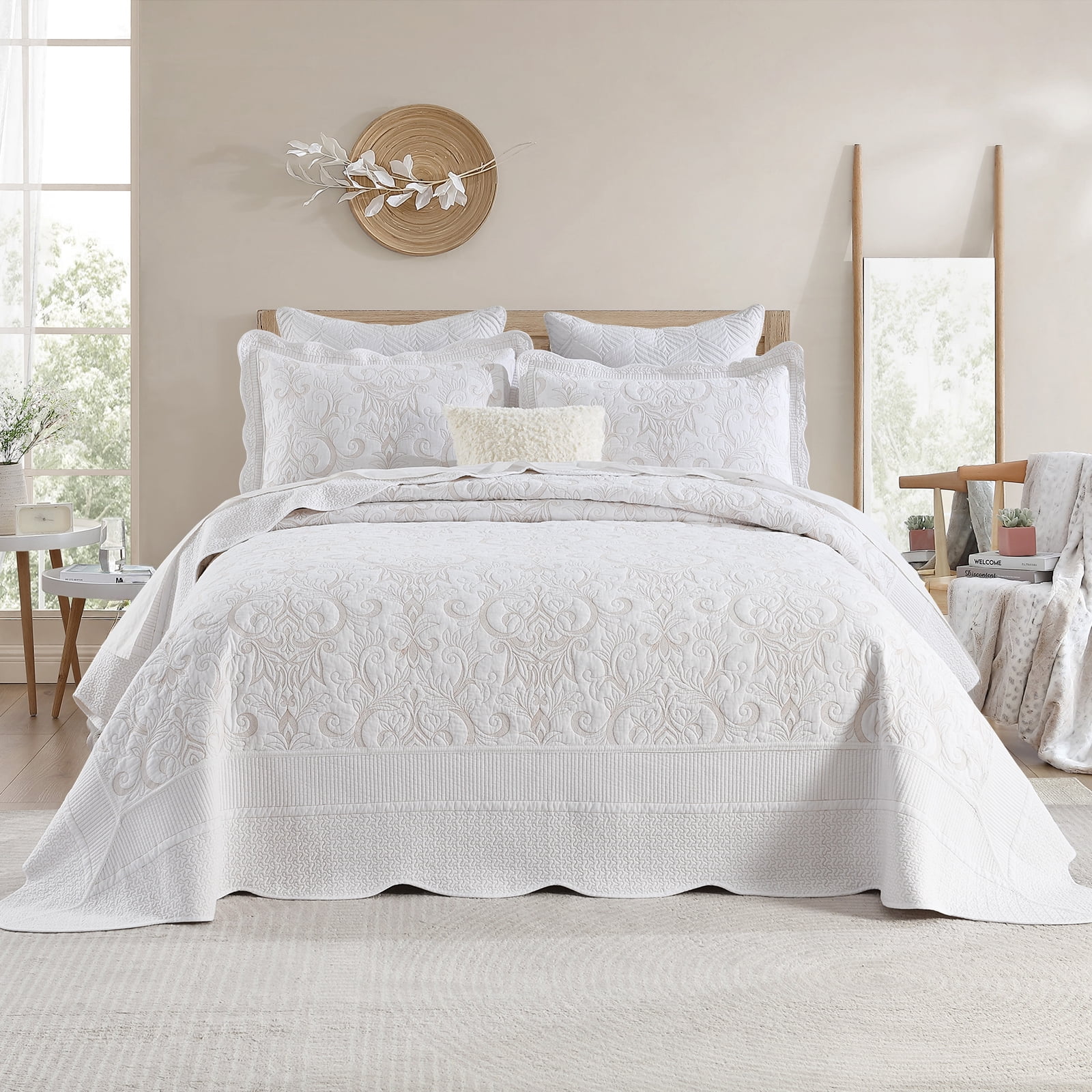 DDUOXIN Oversized Queen Bedspread - 100% Cotton Queen Size Quilt ...
