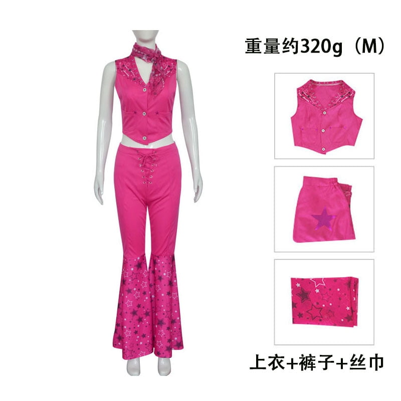 DDWD 2023 movie Real person rose red flared pants cos clothing Ken ...