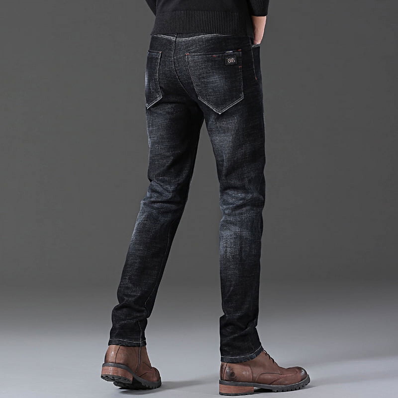 DDWD 2024 spring jeans men‘s loose straight plus size stretch high-end ...