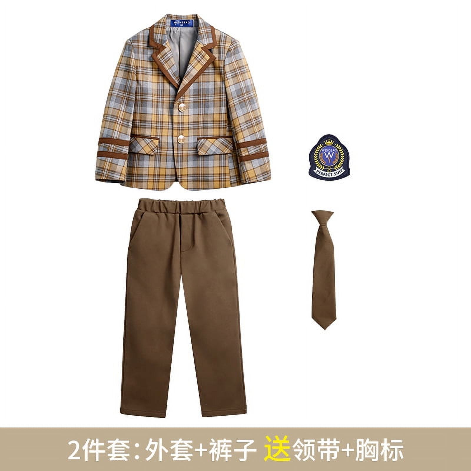DDWD Elementary School student spring and autumn class clothes British ...