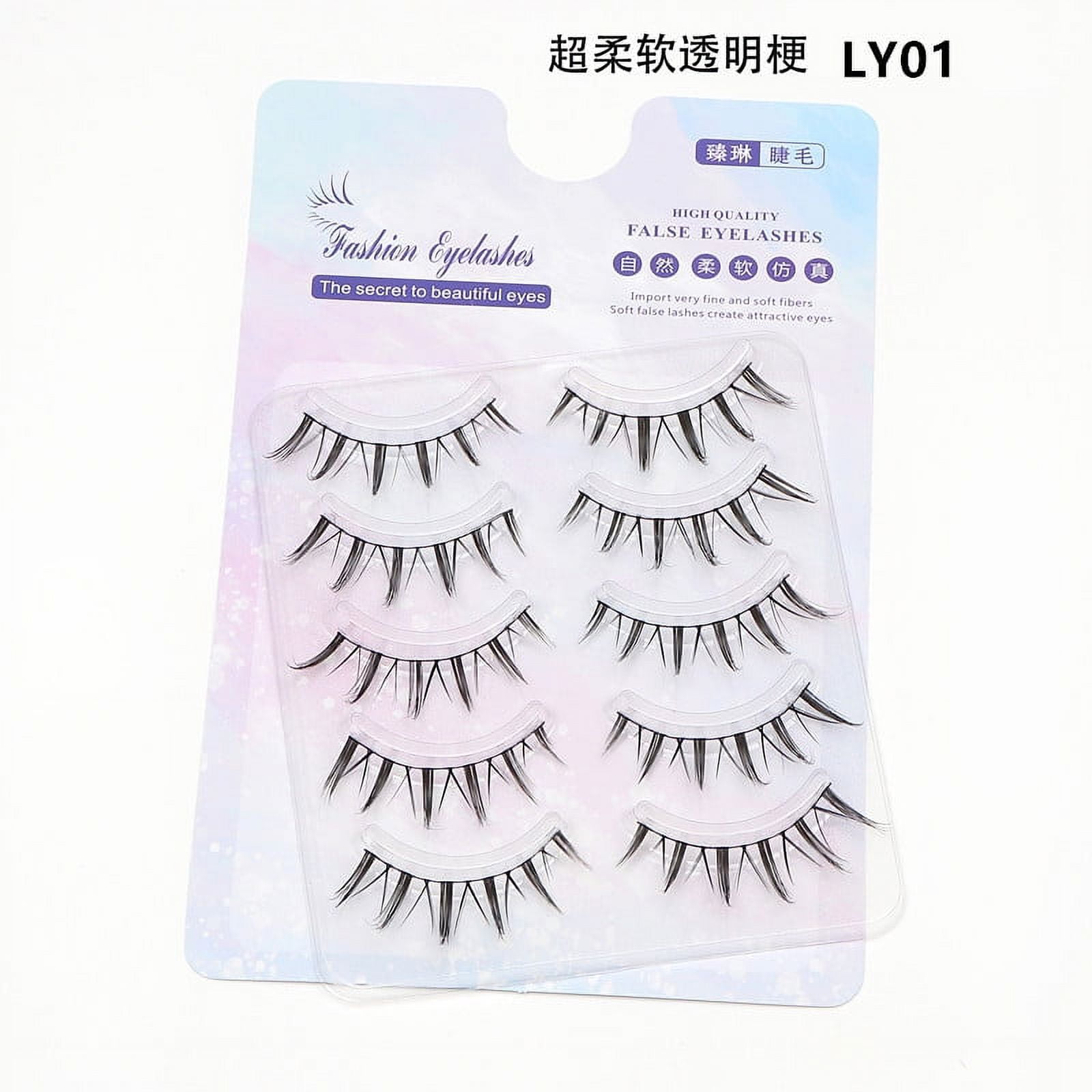 DDWD Five Pairs of Imp Devil Thai Air Eyelashes Natural Messy Sharp ...