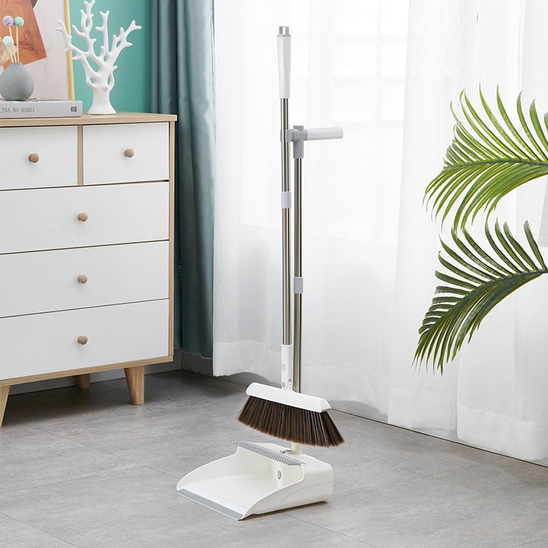 DDWD Household magnetic suction broom set plastic broom dustpan ...