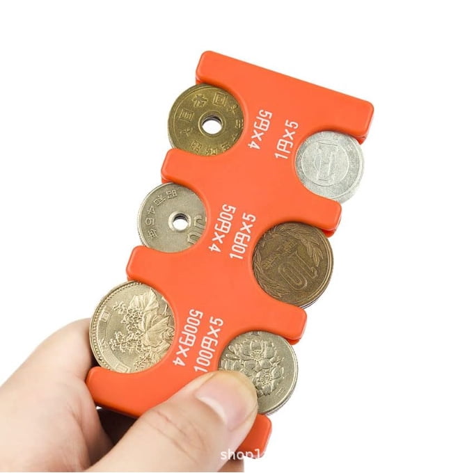 DDWD Japanese coin clip plastic coin clip classification coin purse ABS ...