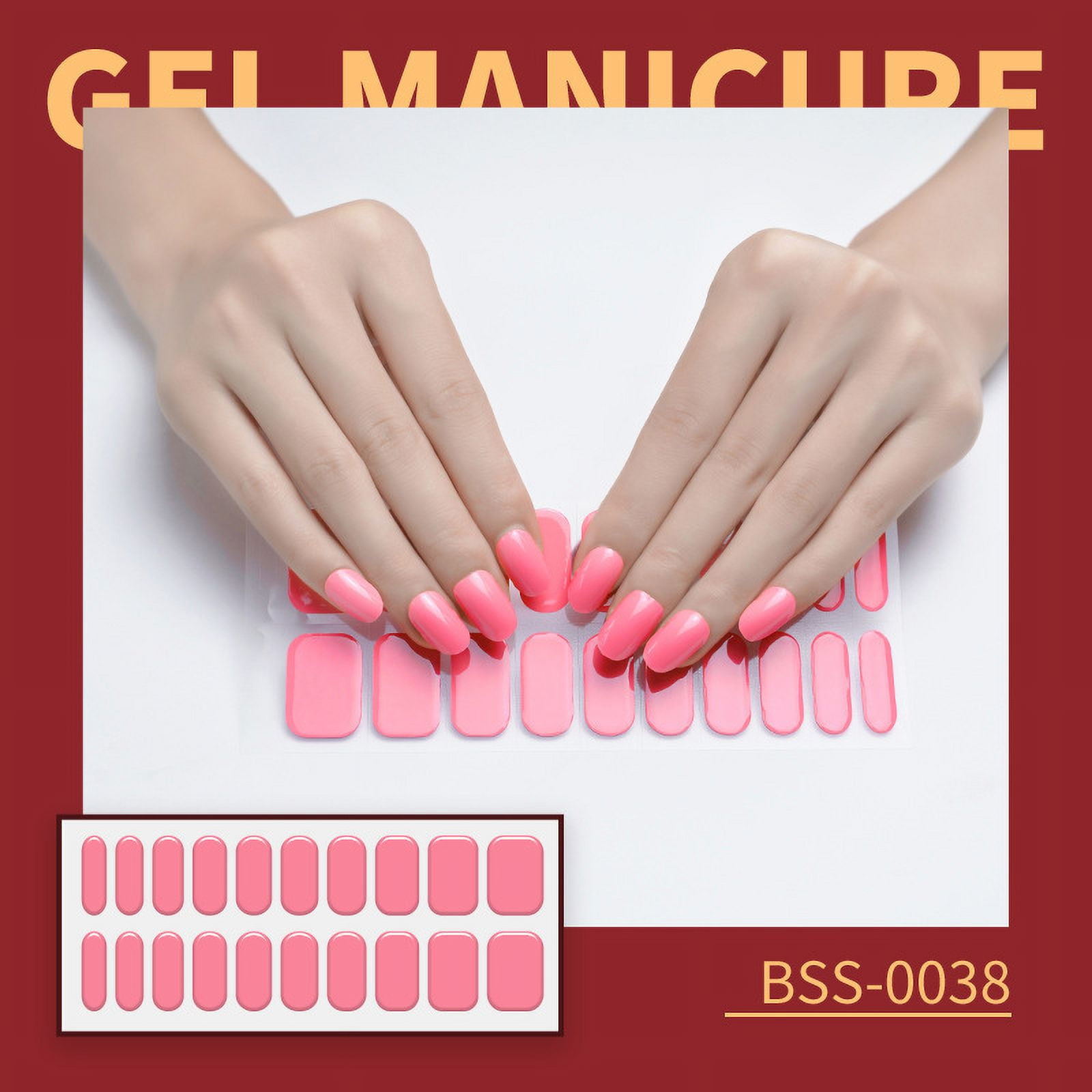 DDWD Korean Half-baked nail sticker gel nail sticker New Product uv ...