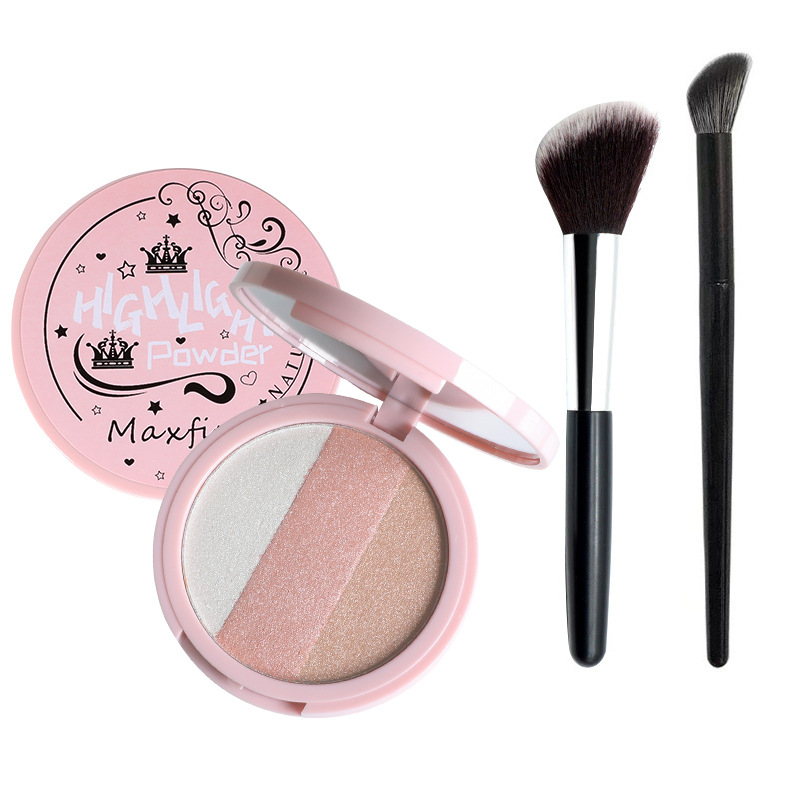 DDWD MAXFINE three-color three-dimensional cosmetic plate blush plate ...